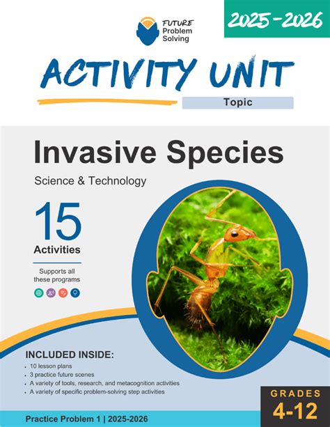 Invasive Species Activity Unit 2025 26 Practice Problem 1 Future