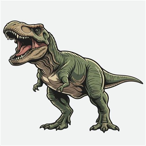 Dinosaur T Rex Drawing Vector Art Icons And Graphics For Free Download