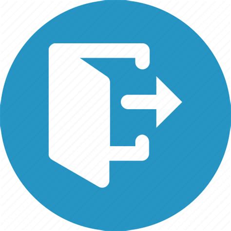 Door Exit Quit Button Icon Download On Iconfinder