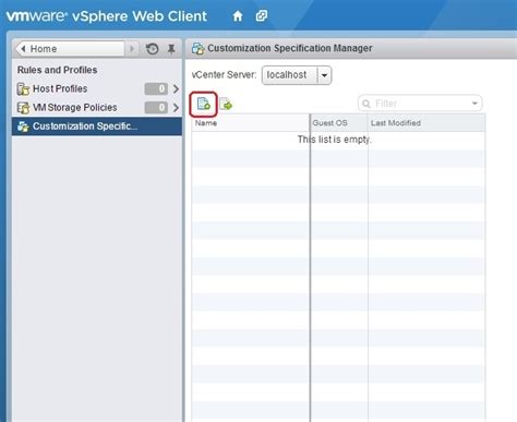 customize guest os vmware esxi