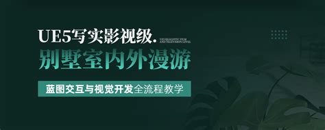 ue5写实影视级《别墅室内外漫游》蓝图交互与视觉开发全流程教学 blender布的