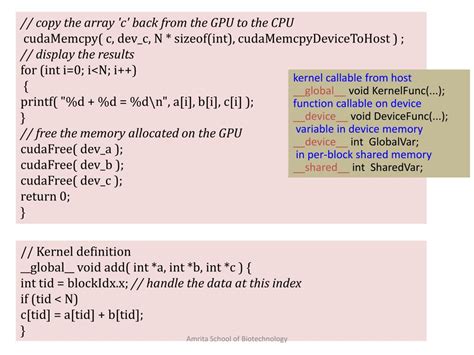 Ppt First Cuda Program Powerpoint Presentation Free Download Id