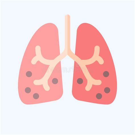 Icon Ards Related To Respiratory Therapy Symbol Flat Style Simple