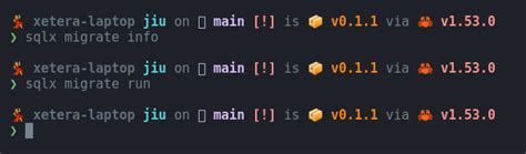 trying to run migration commands against an empty migrations folder