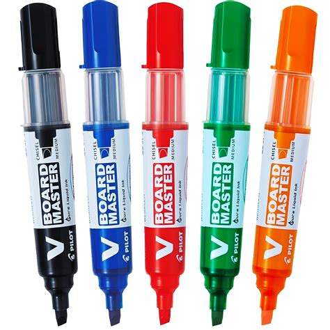 Pilot Begreen V Board Master Whiteboard Marker Chisel Pack Of 5