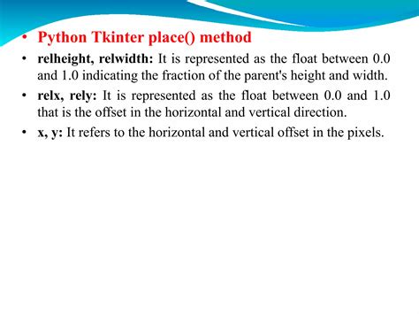PYTHON TKINTER GUI PART Ppt
