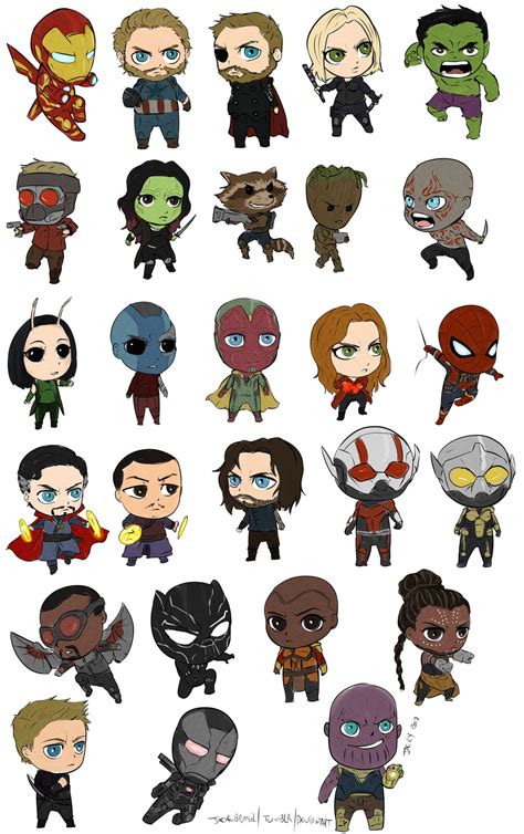 Chibi Avengers By Jackebrasil On Deviantart