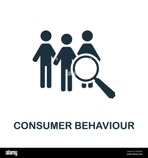 Consumer Behaviour Icon Monochrome Sign From Customer Relationship Collection Creative