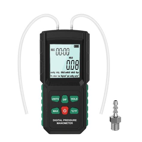 Motocoche Manometer Gas Pressure Tester Dual Port Manometer