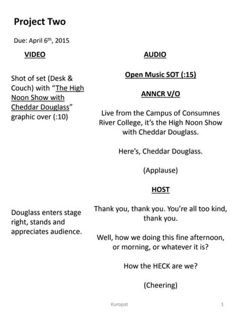 Mock Interview Script Pptx