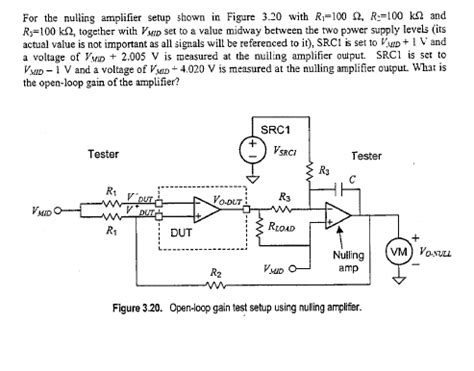 Solved For The Nulling Amplifier Setup Shown In Figure 3 20 Chegg Com