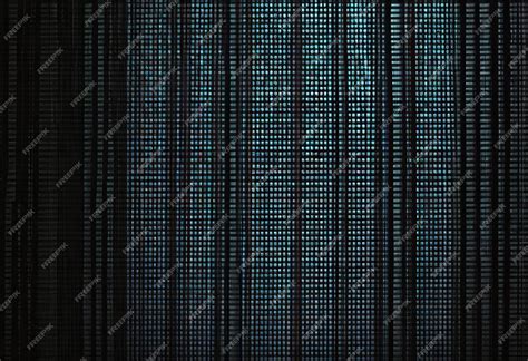 stream of binary matrix code on the screen computer matrix numbers