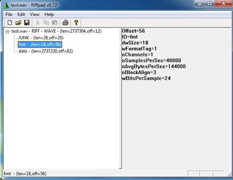 Audio Libsndfile Read Wav Skipping Junk Chunk Stack Overflow