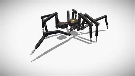 Spider Bot V2 Rigged And Animated 3d Model Turbosquid 2153648