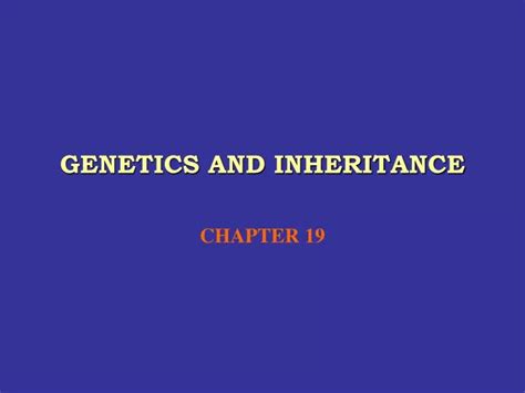 Ppt Genetics And Inheritance Powerpoint Presentation Free Download Id