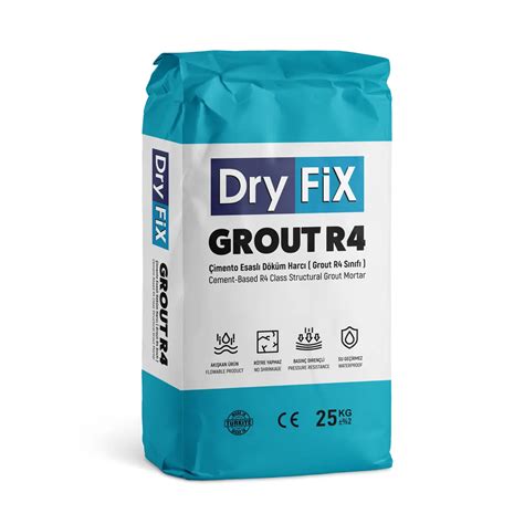 Grout R4 Cement Based Casting Mortar Dryfix Yalıtım Boya
