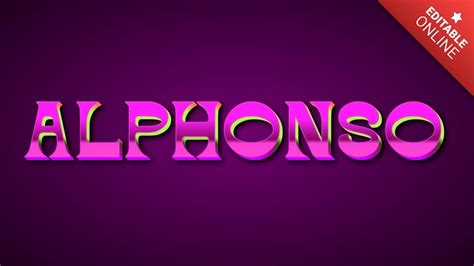 Alphonso Trippy Hippie Psychedelic Text Effect Generator