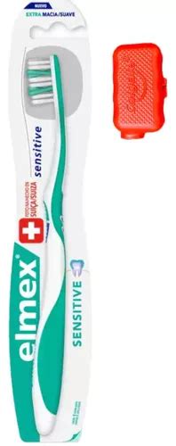 Cepillo Dental Elmex Sensitive Extra Suave Capuchón Cuotas Sin Interés