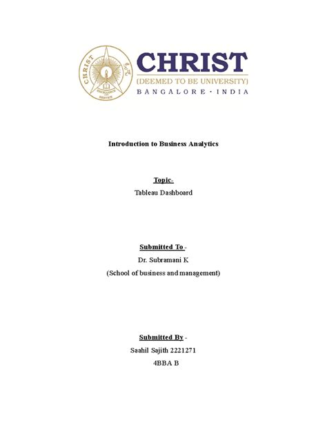 Cia Iii Introduction To Business Analytics Introduction To Business