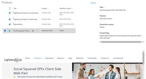 SharePoint Online Web Part Connections Lightning Tools