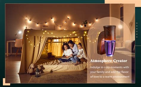 Nitial 4 Pcs Wall Fragrance Plug In With Night Light