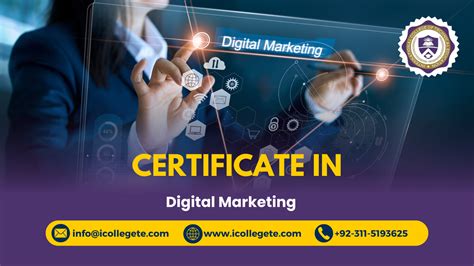 Certificate In Digital Marketing International College Of Technical