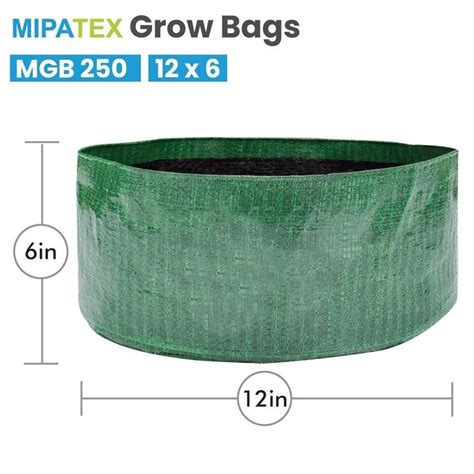 Grow Bag 6 In X 12 In Hdpe Woven Plant Growing Bags Heavy Duty Plant