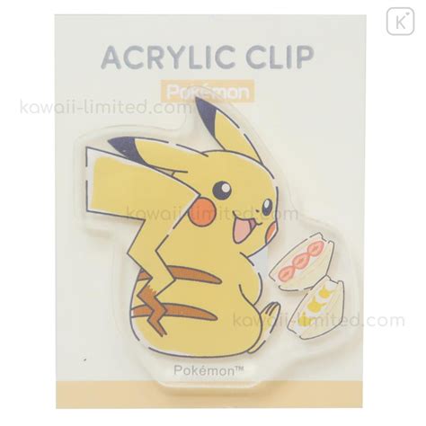 Japan Pokemon Acrylic Clip Pikachu Dessert Time Kawaii Limited