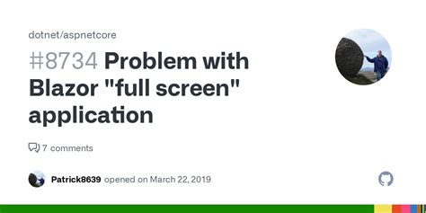 Problem With Blazor Full Screen Application Issue Dotnet Aspnetcore GitHub