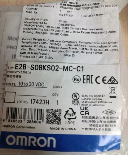 Proximity Sensor Omron At ₹ 450 Piece Proximity Sensors In Gurugram