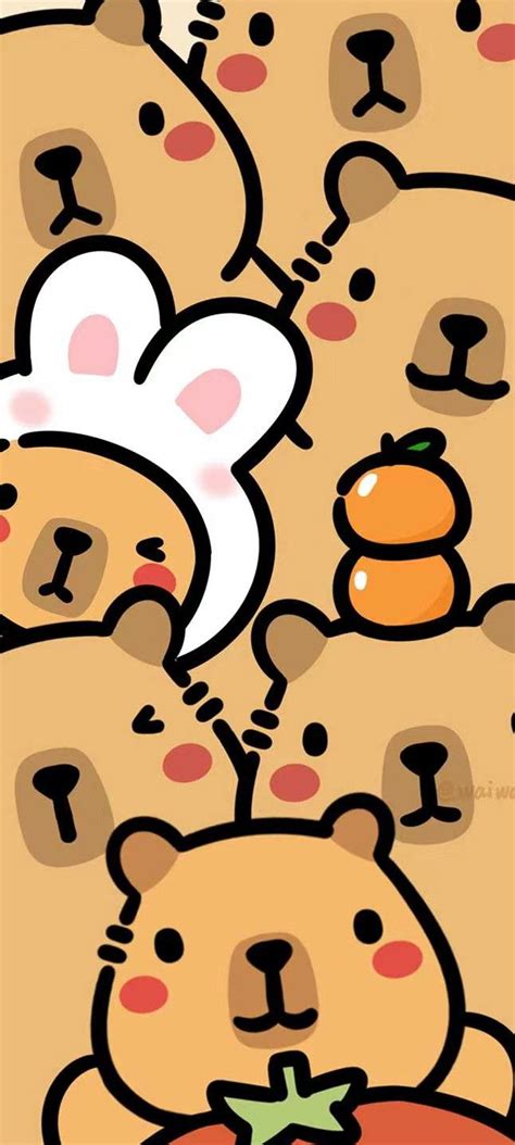 Descubre 22 Ideas De Fondos De Pantalla Capibara Y Garabatos Lindos