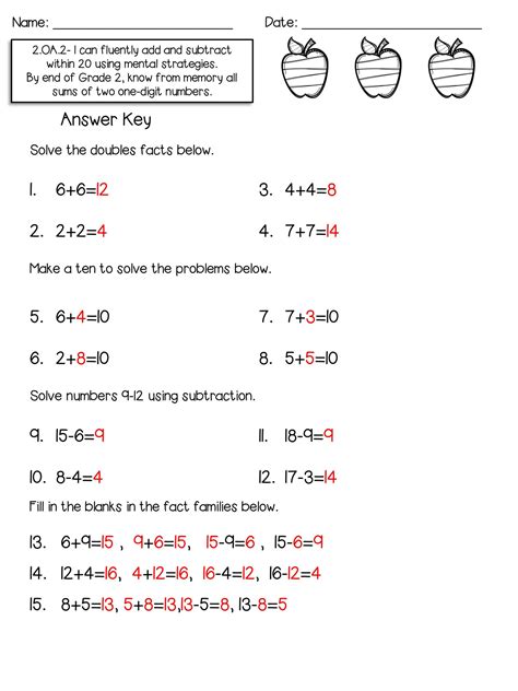 Adding Subtracting Fluently Within Worksheets And Assessments OA Made By Teachers