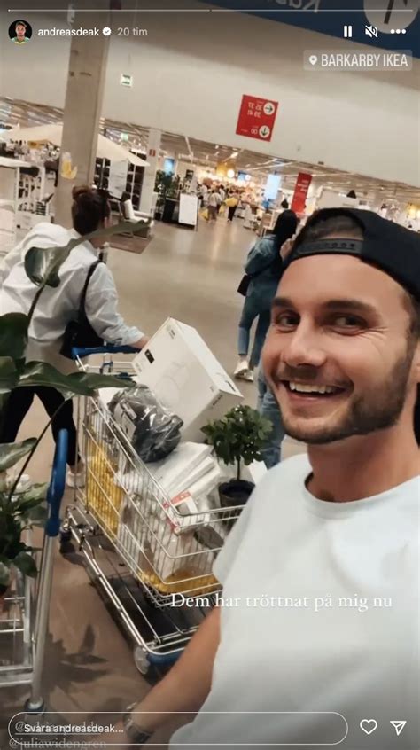 Andreas Deak Visar Upp Lyckan På Ikea Under Nicci Hernestigs Kris