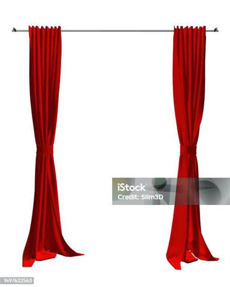 붉은 커튼이 고립되었습니다 커튼 다각형 아이콘 요소입니다 디자인을 위해 깨끗한 배경에 분리된 커튼의 벡터 그림 3d Theatrical Performance에 대한 스톡