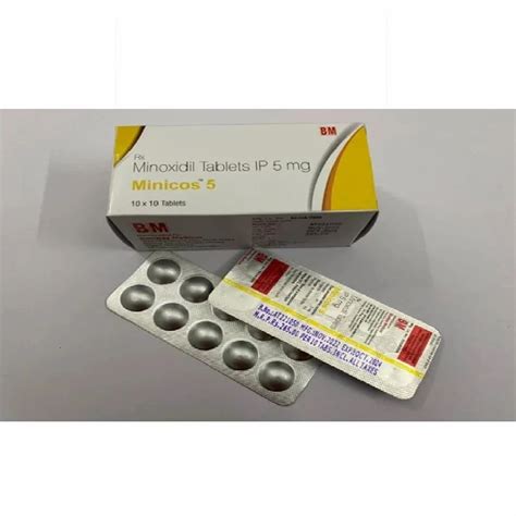 5mg Minoxidil Tablets Ip At ₹ 119stripe Minoxidil Tablet In Nagpur