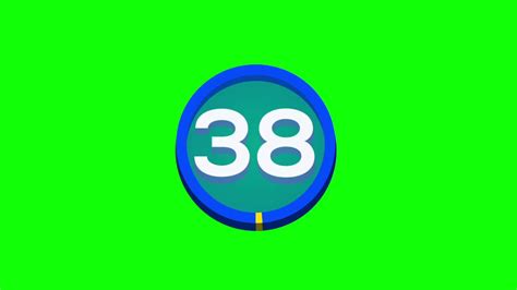 One Minute Count Down Circular Timer Green Screen Free Youtube