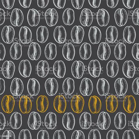 원두 커피와 함께 완벽 한 패턴입니다 중립 배경입니다 장식 낙서 벡터 일러스트 레이 션 가능성에 대한 스톡 벡터 아트 및 기타 이미지 가능성 갈색 귀여운 Istock