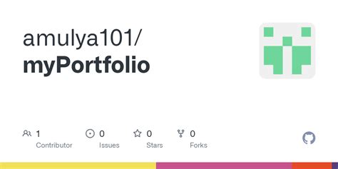 github amulya101 myportfolio