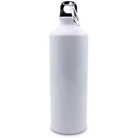 Pack 6 Botella Blanca Para Sublimación Aluminio 600 Ml Cuotas Sin Interés