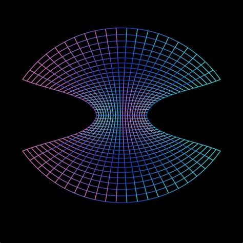 Premium Vector Shape Abstract Dimention Opticaline Gridpink Blue