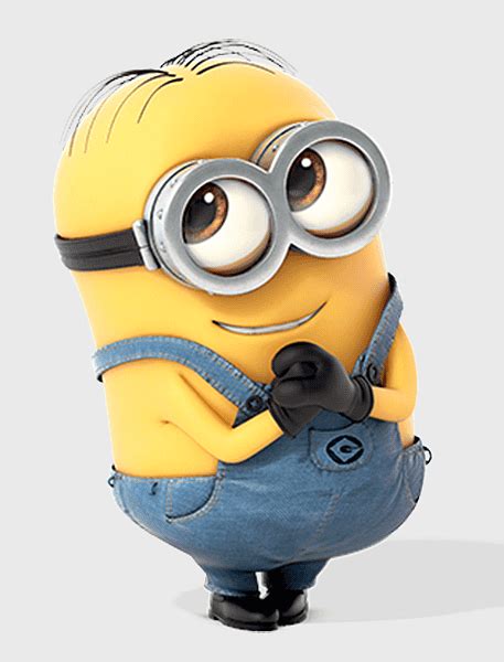 Bob The Minion Despicable Me Cartoon Yellow Mascot Smiley Minion