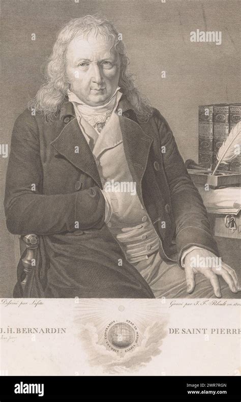Portrait Of Jacques Henri Bernardin De Saint Pierre Print Maker Jean