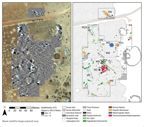 Left Processed Magnetic Gradiometry Data Right Interpretation Of