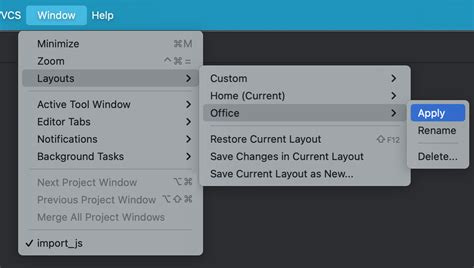 Layouts Webstorm Documentation