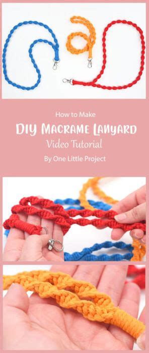 Elevate Your Accessories Diy Macrame Lanyard Free Tutorial Ideas
