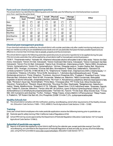 Integrated Pest Management Plan Template