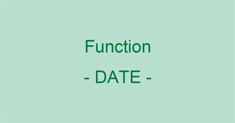 Excelのdate関数の使い方｜日付をシリアル値に変換する｜office Hack