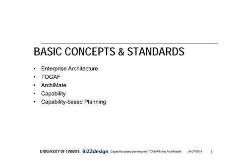 Capability Based Planning With Togaf And Archimate Pdf