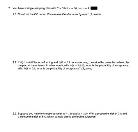 solved 1 1 what is the purpose of the oc curve in the
