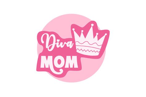 Junk Journal Sticker Diva Mom Svg Cut File By Creative Fabrica Crafts